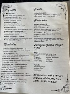 Holman Draft Hall Menu (Updated July 2024)